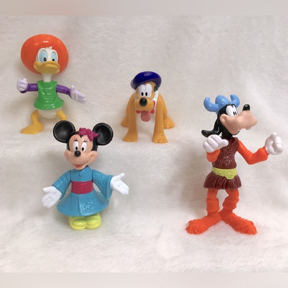 Disney | Toys | 4 Vintage Disney Epcot Figurines | Poshmark